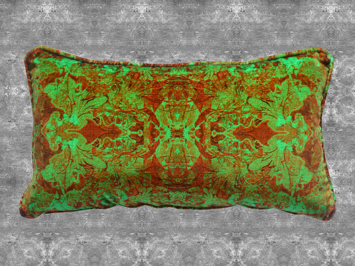 ‘Gatsby' Velvet Boudoir Cushion – Blackpop | Designer Wallpaper, Luxury ...