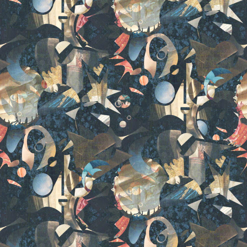 Labyrinth Fabric | Designed by Blakpop – Blackpop | Designer Wallpaper ...