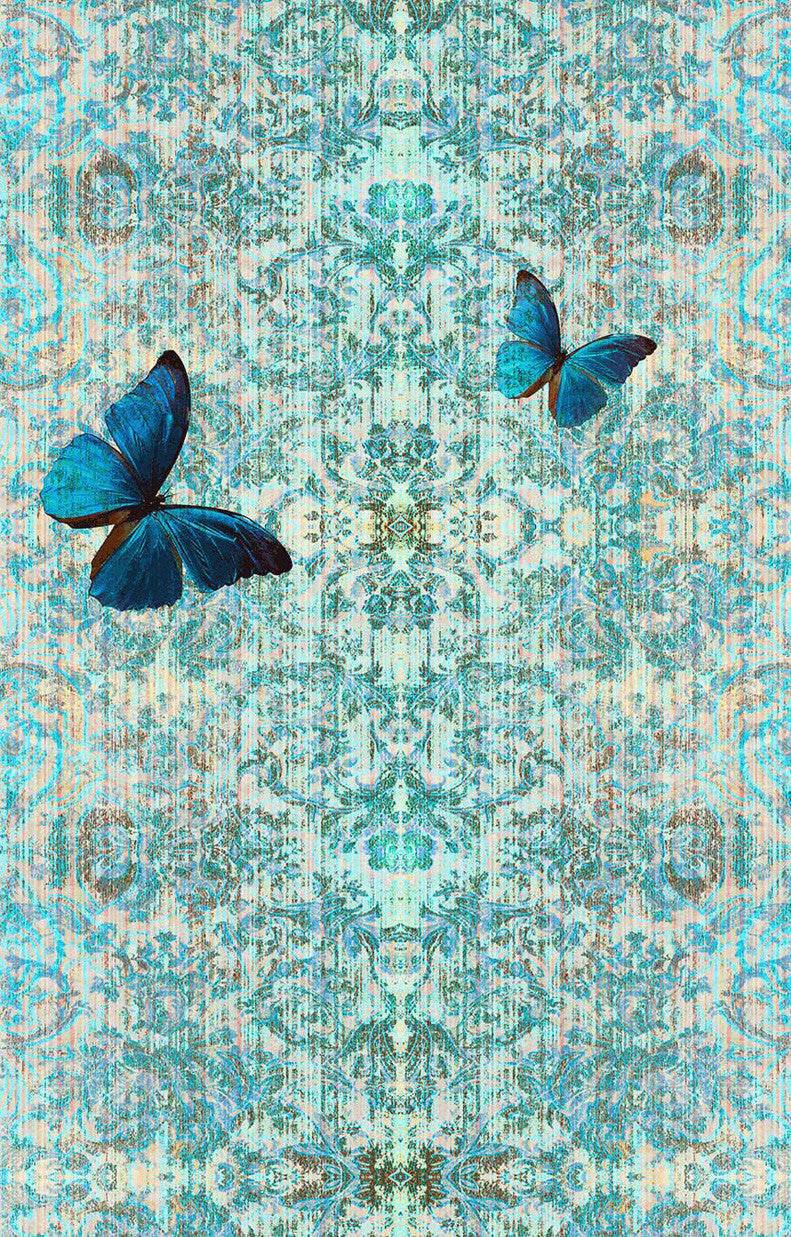 Chapelle Morpho Butterfly Wallpaper Elefant Designer Wallpaper Blackpop Designer Wallpaper Luxury Fabric Bespoke Furniture